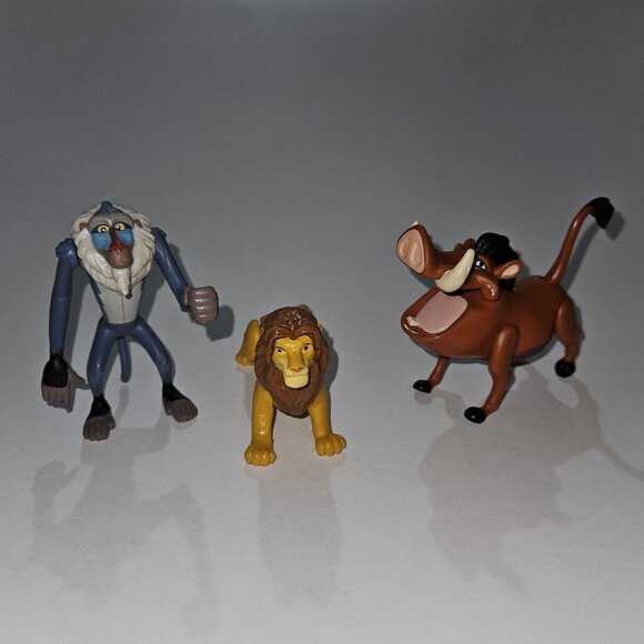 Disney | Toys | 3 Disney Plastic Toy Figures Lot The Lion King Adult ...